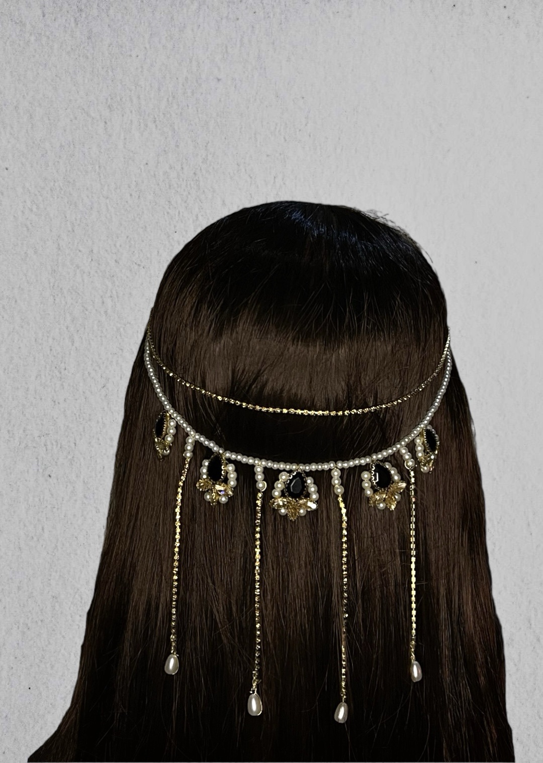 Pearl Drop Chain - Glam Hair Accessories