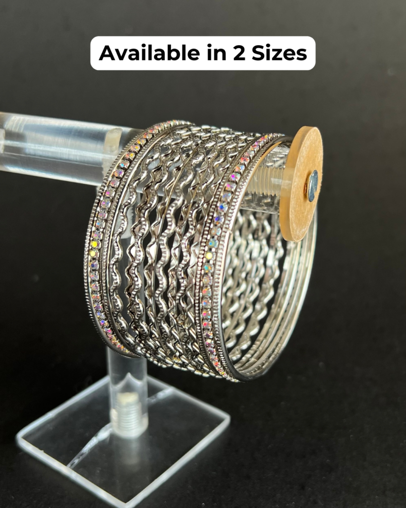 Silver Bangles (Metal) - Glam Hair Accessories